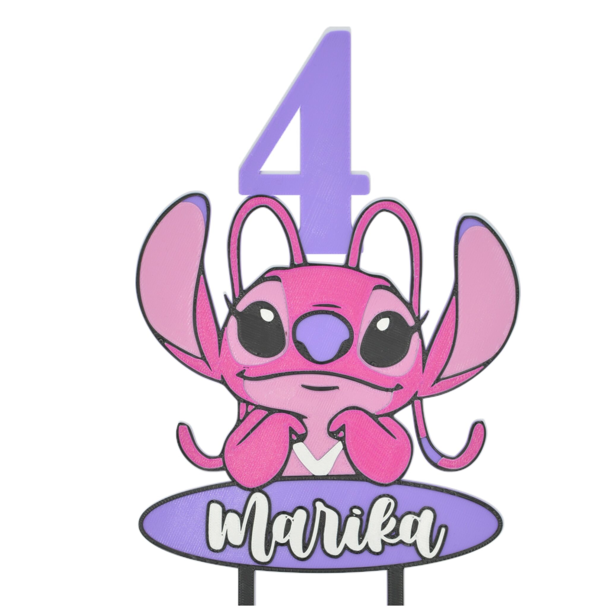 Topper Angel, Stich, personalizowany - 3D PATI Print